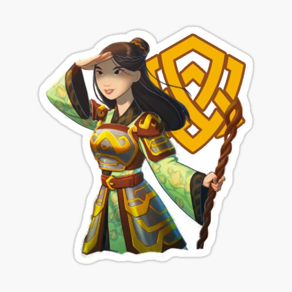 "Mulan Inspired Lorcana" Sticker for Sale by harlios | Redbubble