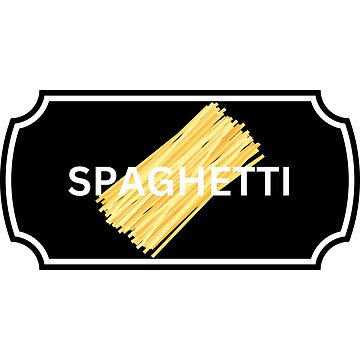 "Spices/Food Label - Spaghetti" Sticker for Sale by ArtsyCity | Redbubble