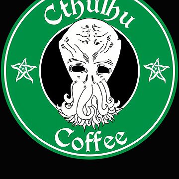 "Cthulhu Coffee Logo" Sticker for Sale by MariahKulas | Redbubble
