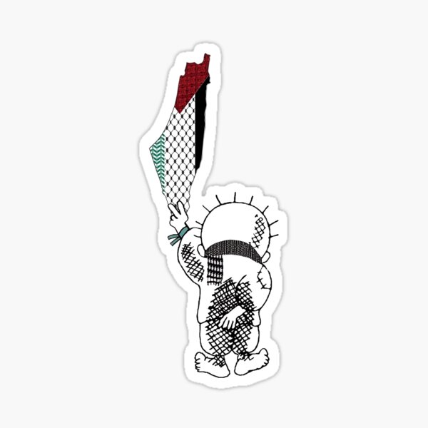 "Palestine Handala" Sticker for Sale by Riv9 | Redbubble
