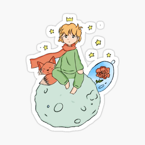 "The little prince" Sticker for Sale by Izaa-aart | Redbubble