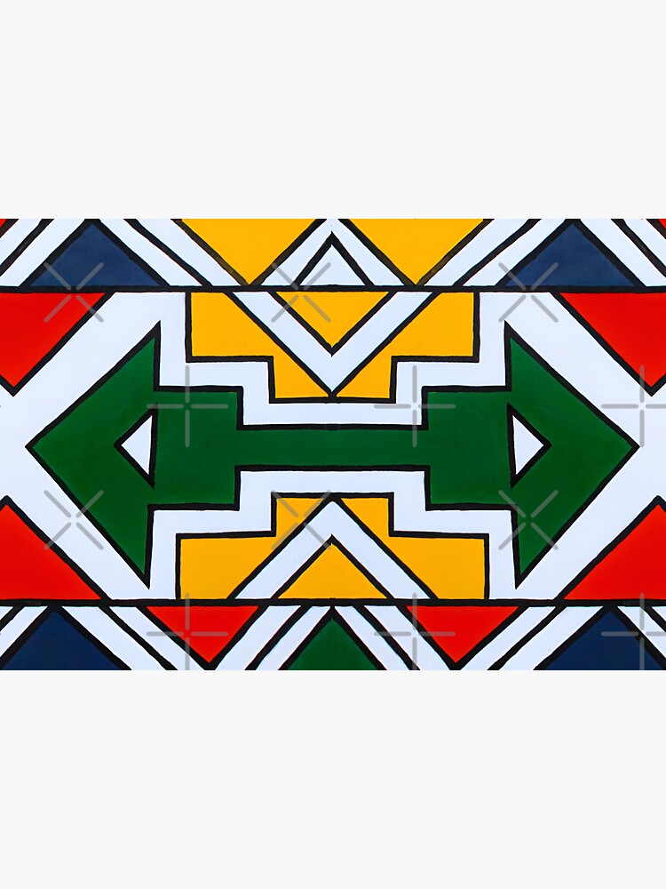 "Ndebele Art Africa Continent Traditional Culture Tribe Pattern" Art ...