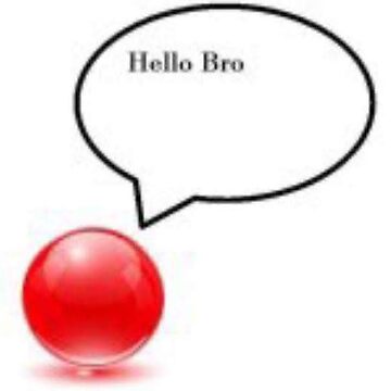"hello bro" Sticker for Sale by gliiese710 | Redbubble