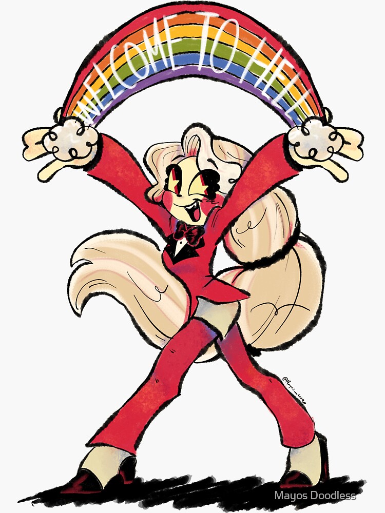 "HAZBIN HOTEL: Charlie Morningstar!" Sticker for Sale by Mayos Doodless ...