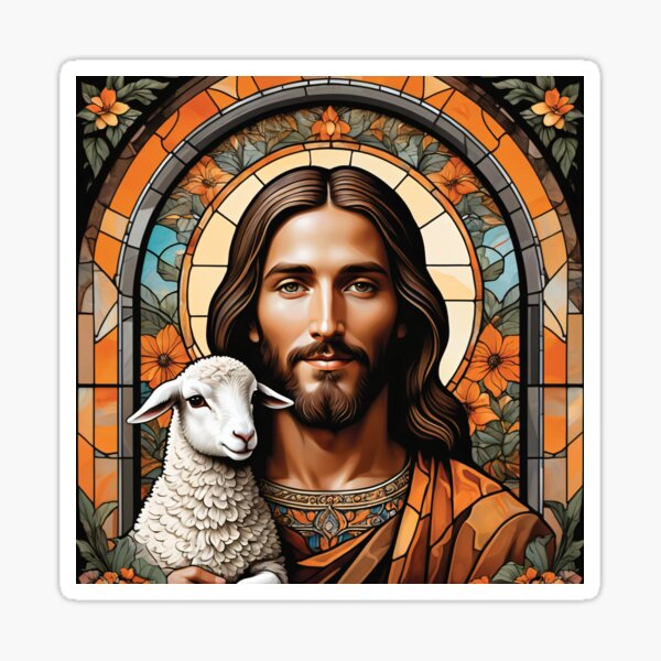 "Jesus 01" Sticker for Sale by edgecreative | Redbubble
