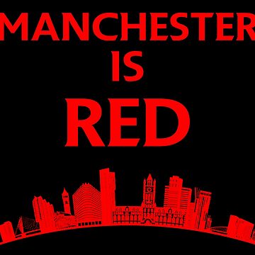 "Manchester is red United" Essential T-Shirt for Sale by ideasfinder ...