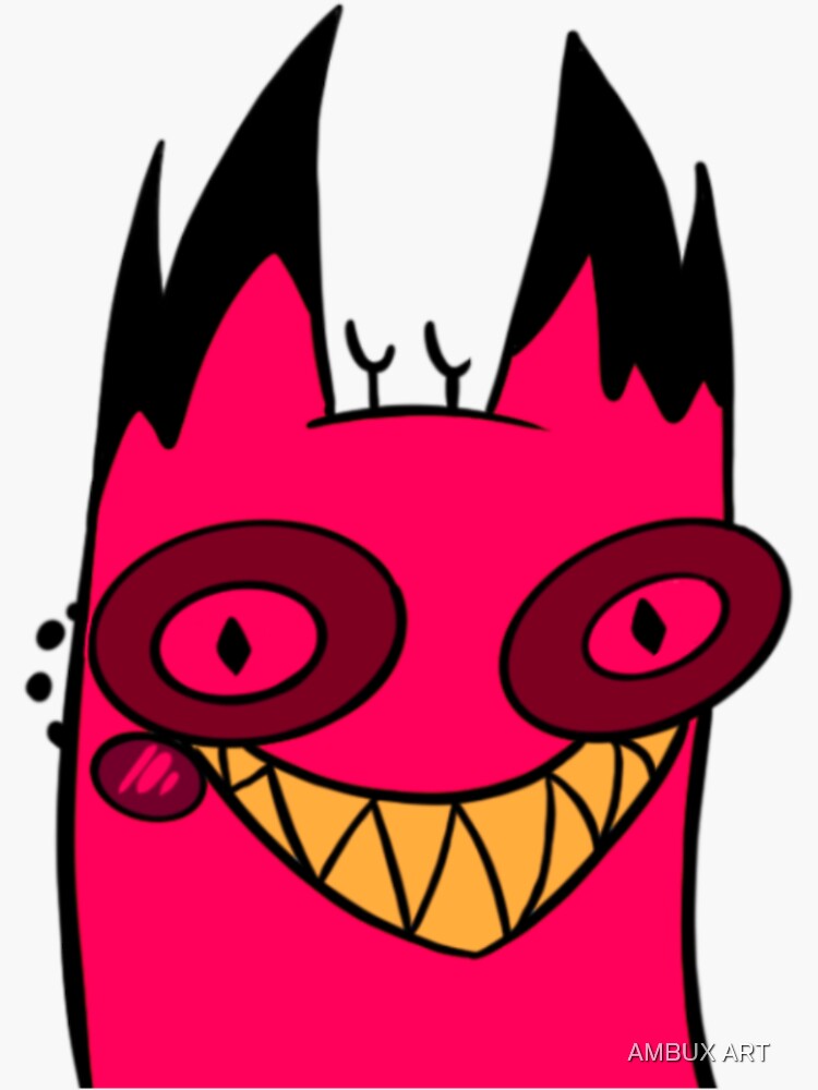 "Cursed Cat Alastor" Sticker for Sale by Am5erj | Redbubble