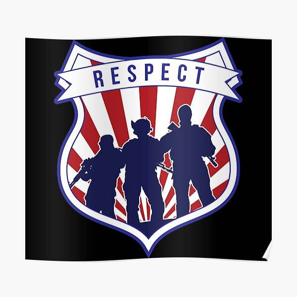 Póster «Respect Badge Police Enforcement Police Armed Team» de Bronby ...