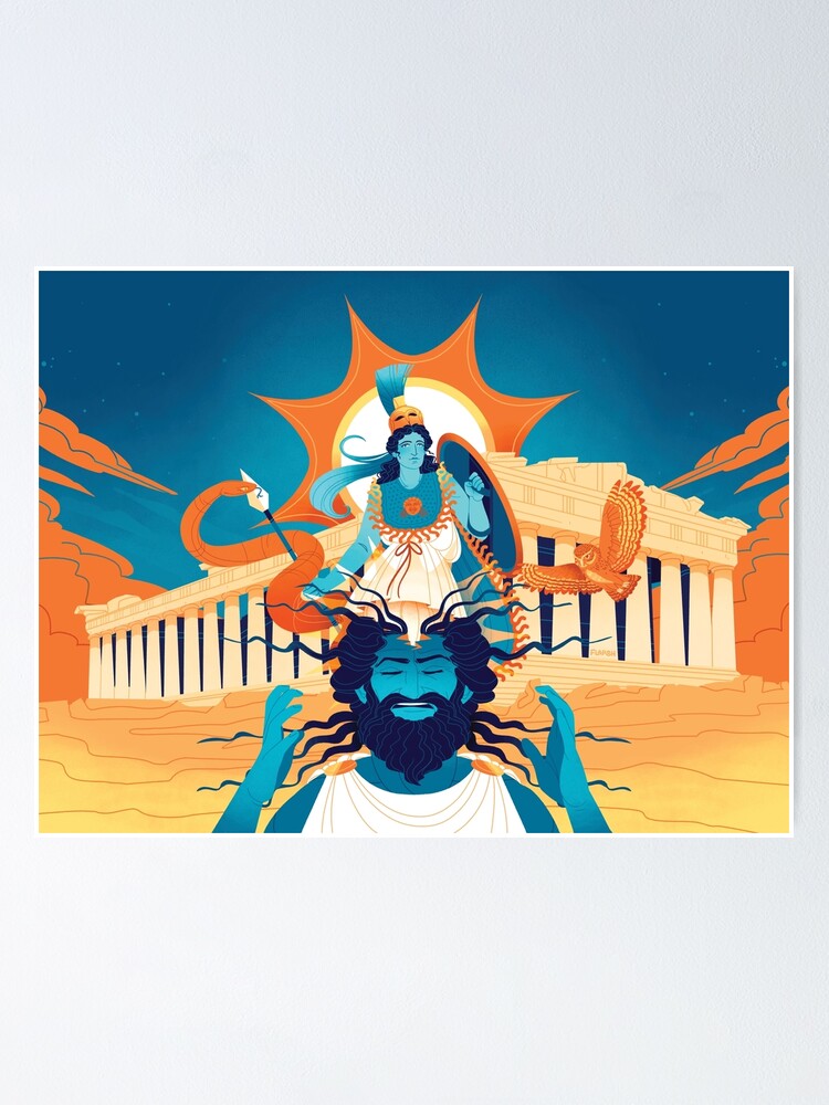 "Birth of Athena" Poster for Sale by flaroh | Redbubble