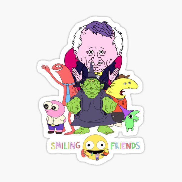 "Smiling Friends Universe" Sticker for Sale by DJava-ArtO | Redbubble