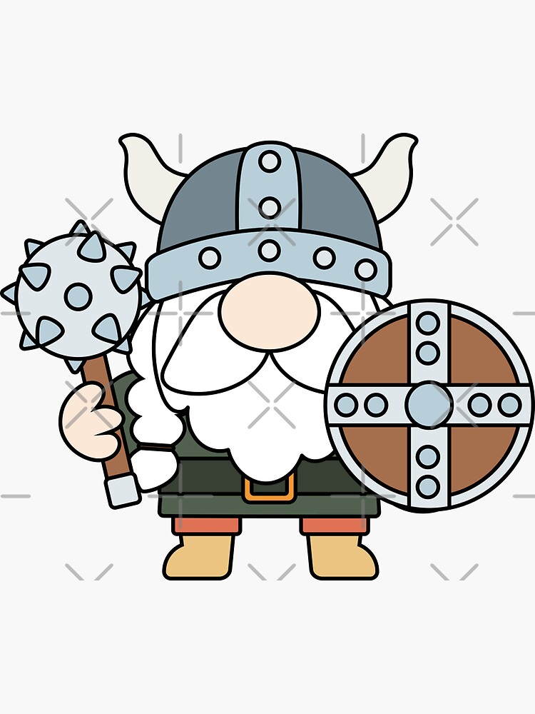 "Funny Viking cartoon, ancient scandinavian warriors, Barbarians in ...