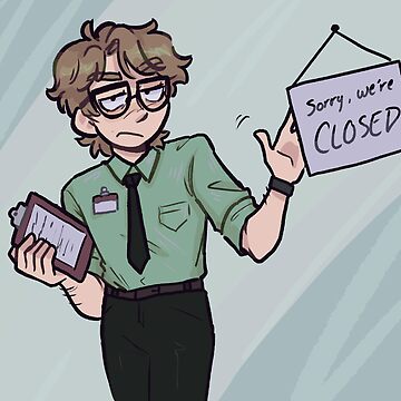 "Permit Office Grian" Sticker for Sale by nozomeme | Redbubble