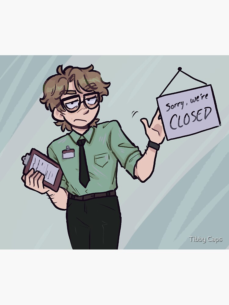 "Permit Office Grian" Sticker for Sale by nozomeme | Redbubble