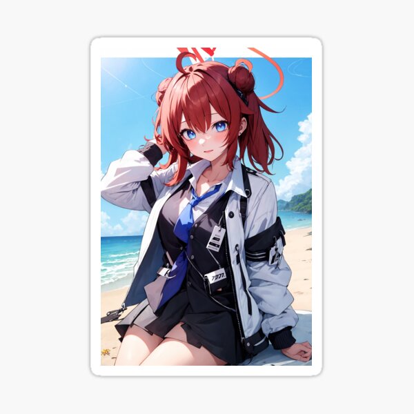 "Konuri Maki - Blue Archive Fanart" Sticker for Sale by iloveanimechibi ...