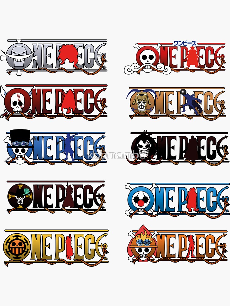 "One Piece Logo" Sticker for Sale by kobmamba | Redbubble