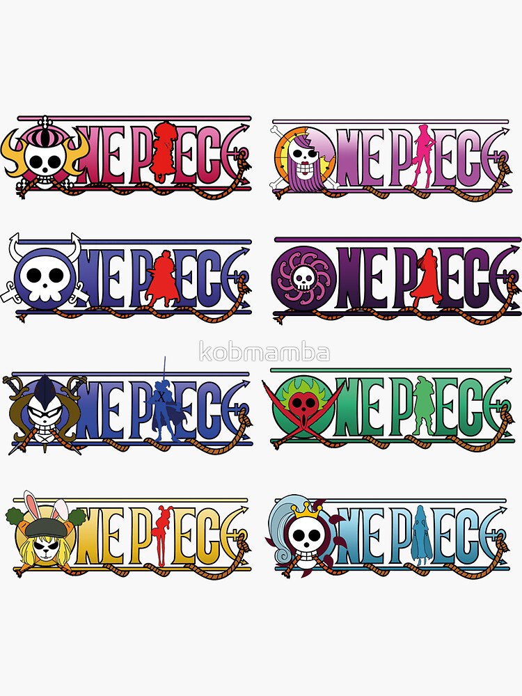"One Piece Logo" Sticker for Sale by kobmamba | Redbubble