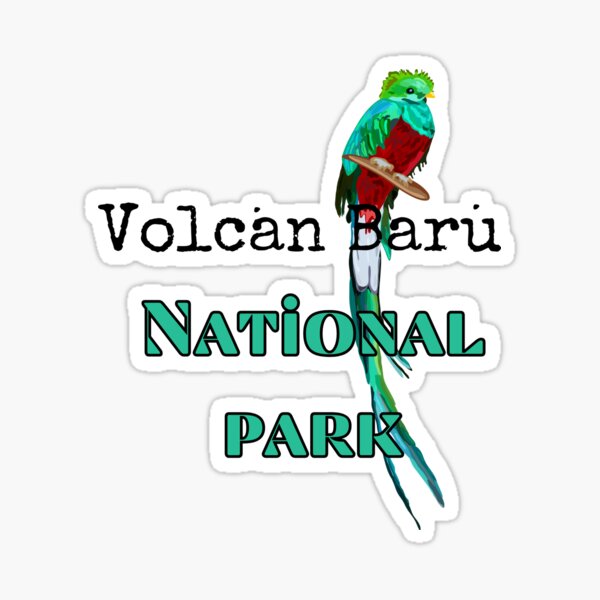 "Volcan Baru National Park Summit Volcan Quetzal Panama" Sticker for ...