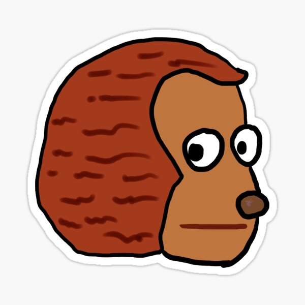 "Monkey Puppet Meme" Sticker for Sale by Mark-Ewbie | Redbubble