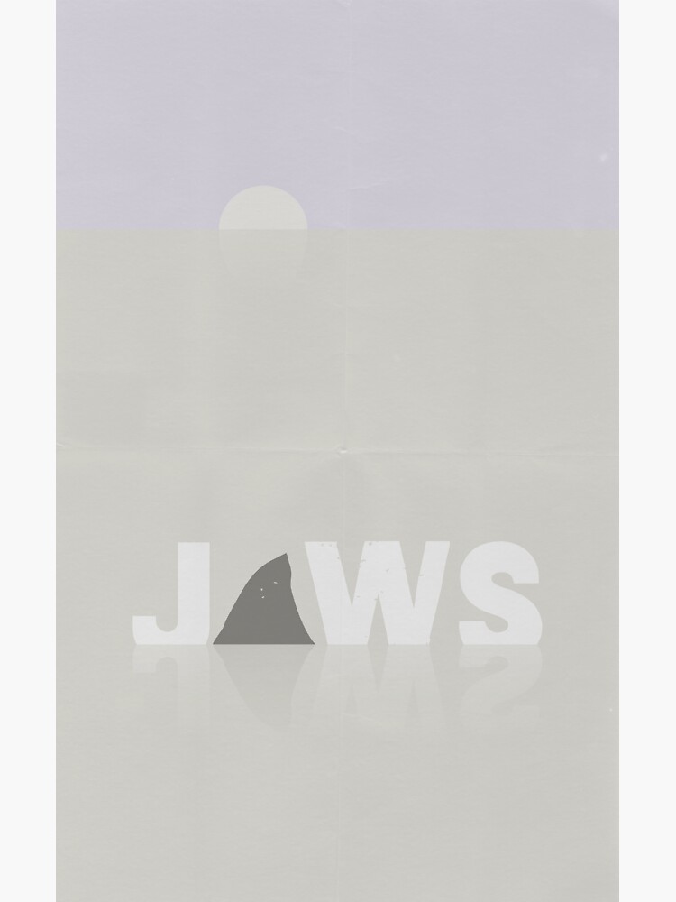 "Jaws" Sticker by filmsandbooks | Redbubble