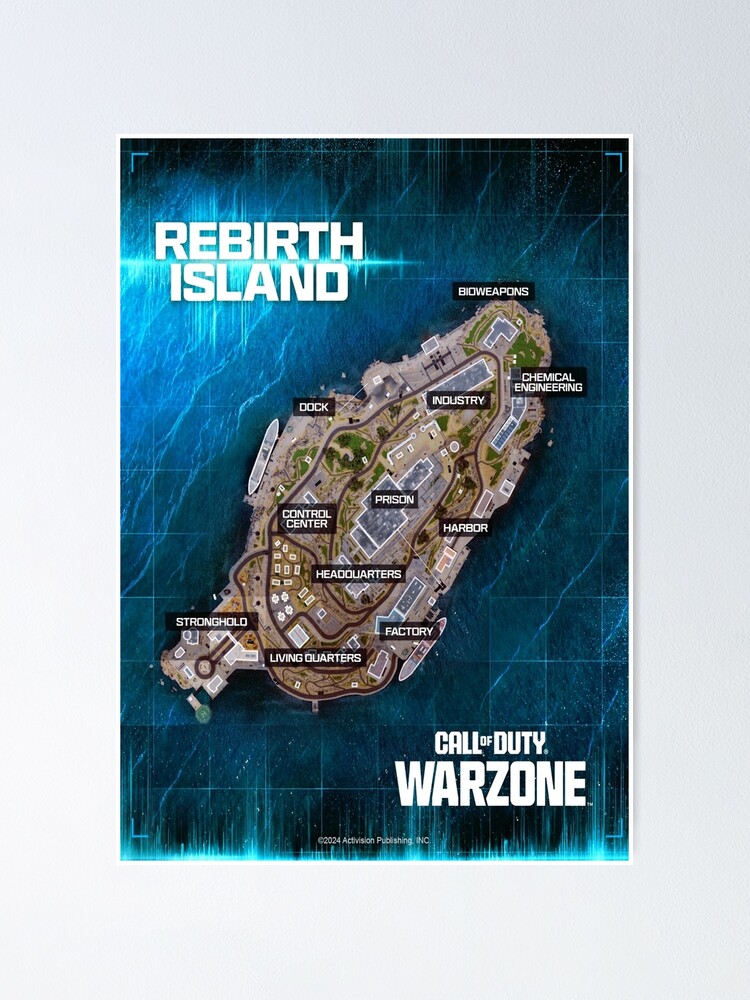 "Rebirth island Map - Rebirth island 2024" Poster for Sale by jaggyboy ...