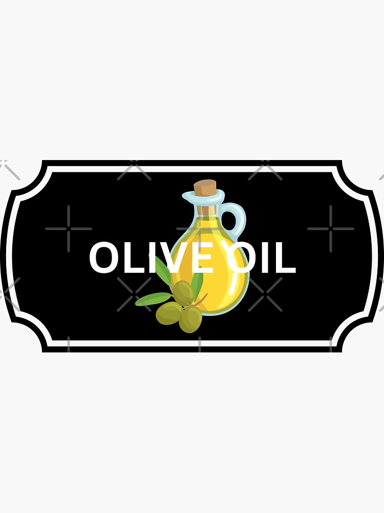 "Spices/Food Label - Olive Oil" Sticker for Sale by ArtsyCity | Redbubble
