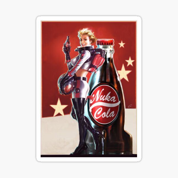 "Nuka Girl" Sticker for Sale by WildSpaceTrade | Redbubble