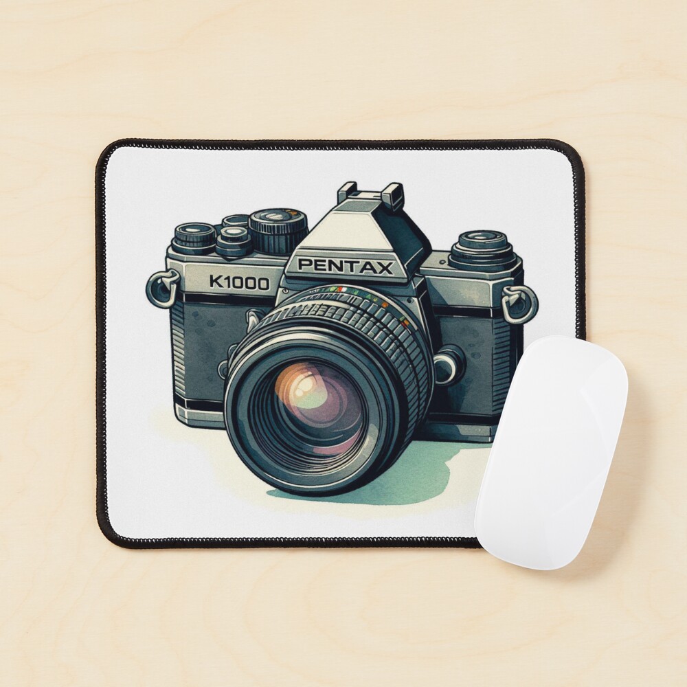 "Pentax K 1000 Camera Painting" Sticker for Sale by ArtsyRexy | Redbubble