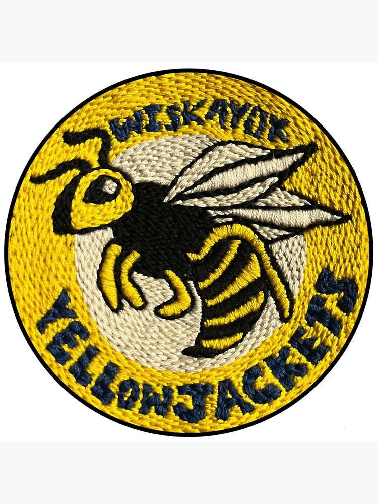 "Yellowjackets Embroidery Patch" Sticker for Sale by emingin | Redbubble