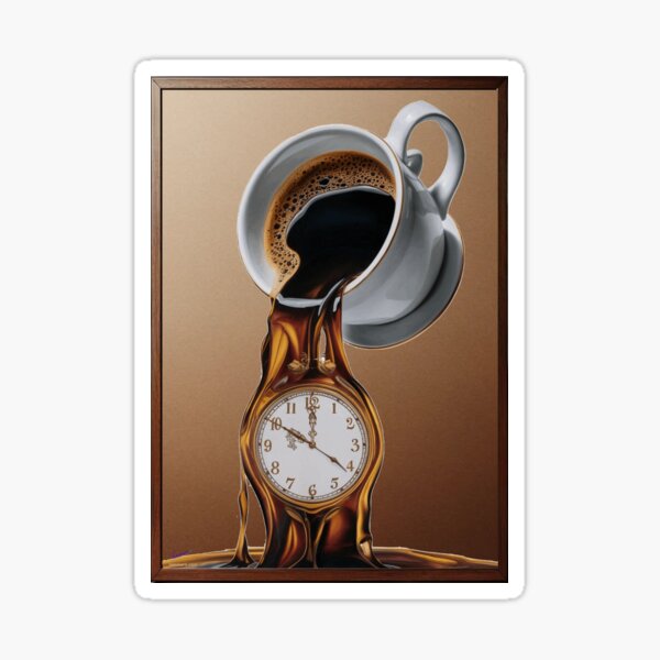 "Coffee Time | Salvador Dali Inspired | Surrealism | Coffee Lovers Art ...