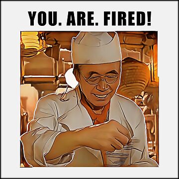 "Fifth Element - You are fired Poster" Sticker for Sale by brad2ecla ...