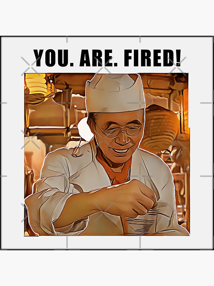 "Fifth Element - You are fired Poster" Sticker for Sale by brad2ecla ...