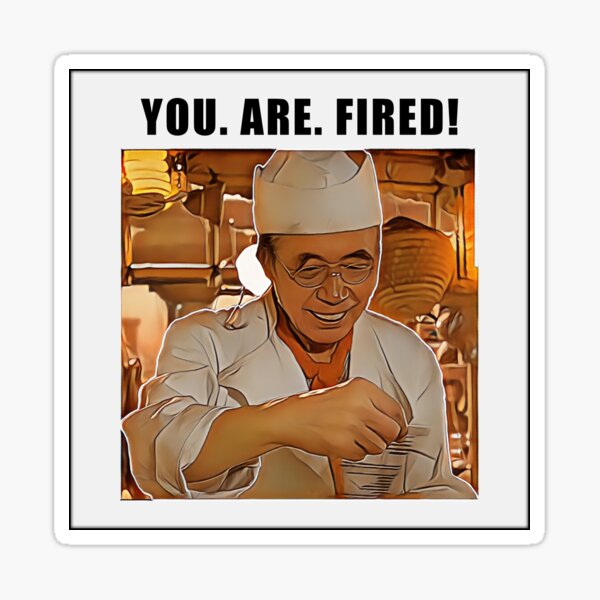 "Fifth Element - You are fired Poster" Sticker for Sale by brad2ecla ...