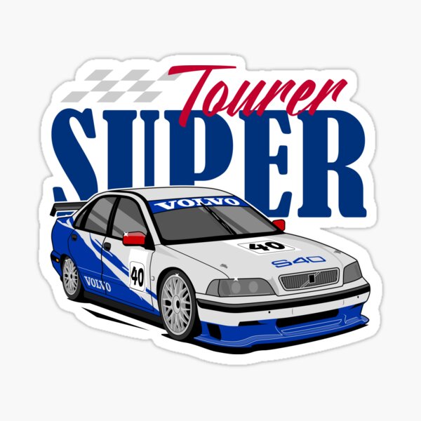 "S40 BTCC Legend" Sticker for Sale by shketdesign | Redbubble