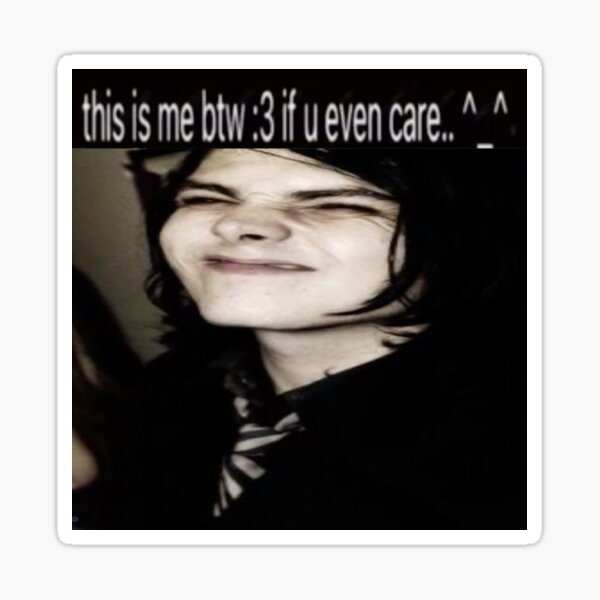 "Gerard Way!" Sticker for Sale by 4everHannah | Redbubble
