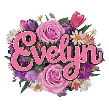 "Evelyn girl or woman name customized graphic" Sticker for Sale by ...