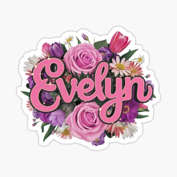"Evelyn girl or woman name customized graphic" Sticker for Sale by ...