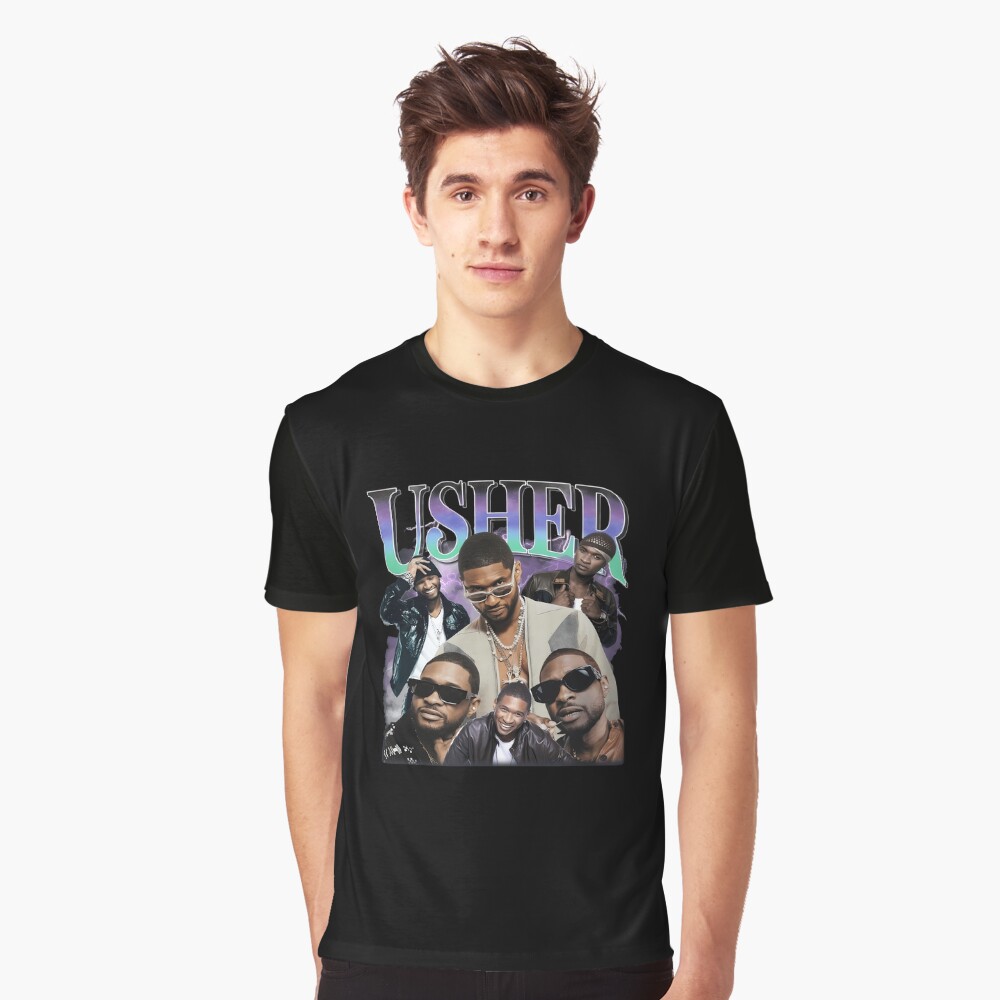 "Usher Rap Retro" Sticker by AdeleLabbe | Redbubble