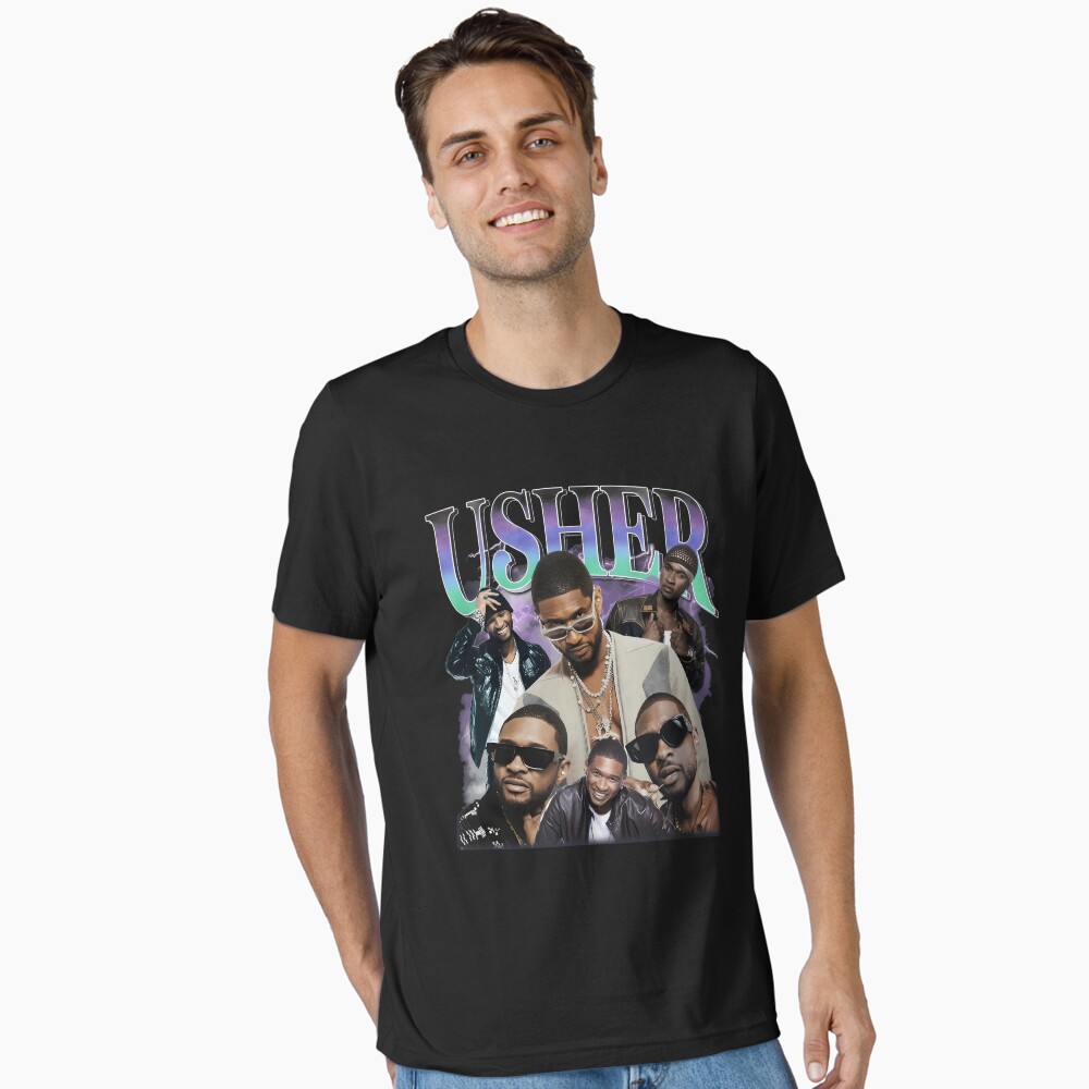 "Usher Rap Retro" Sticker by AdeleLabbe | Redbubble