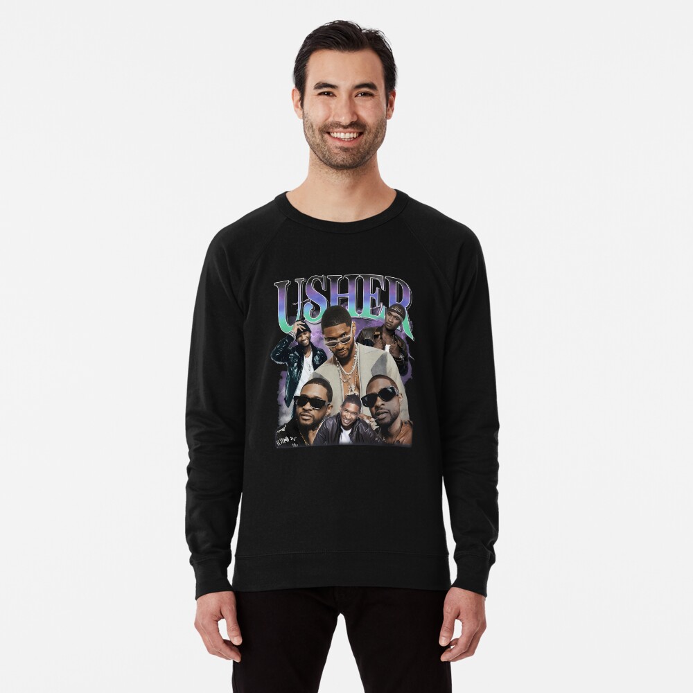 "Usher Rap Retro" Sticker by AdeleLabbe | Redbubble