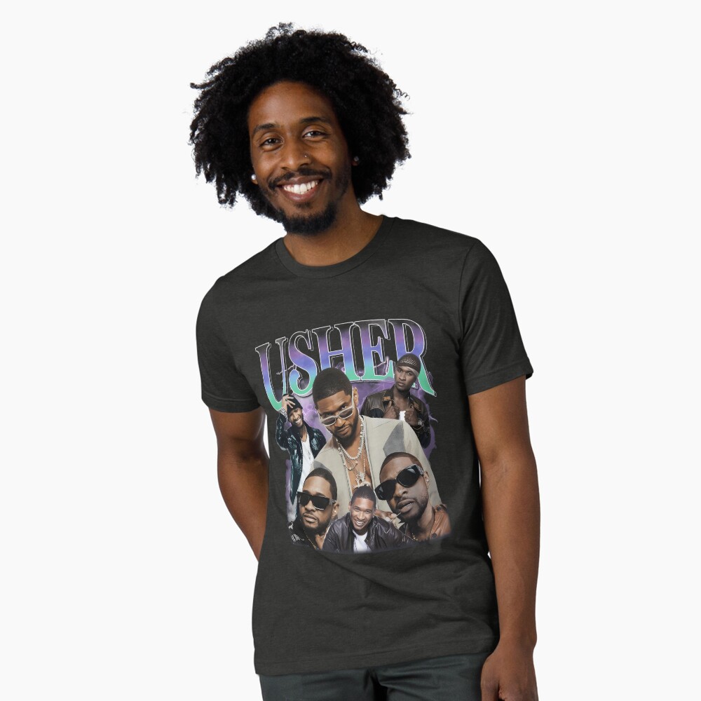 "Usher Rap Retro" Sticker by AdeleLabbe | Redbubble