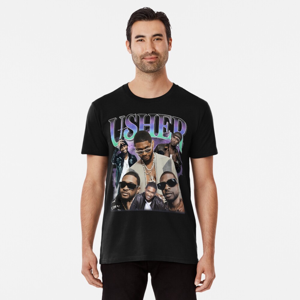 "Usher Rap Retro" Sticker by AdeleLabbe | Redbubble