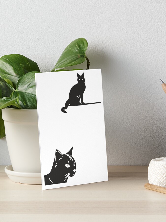 "Two Cats" Art Board Print for Sale by Aceofspace3000 | Redbubble