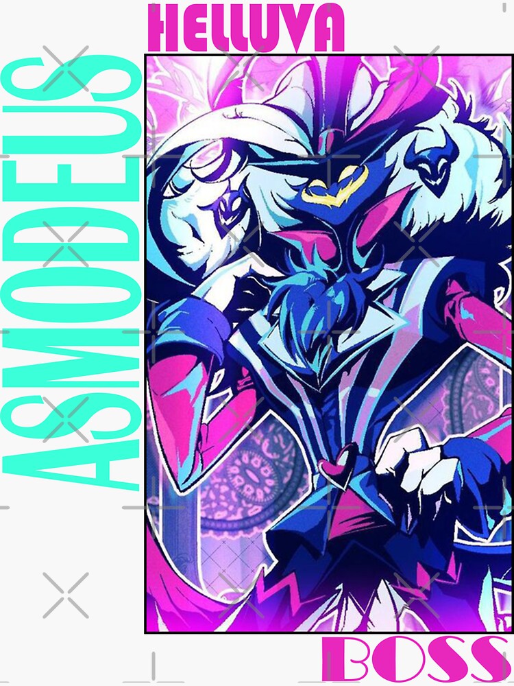 "Helluva Boss Asmodeus" Sticker for Sale by Arviana--Design | Redbubble