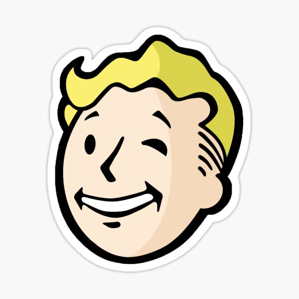 "Fallout Vault Boy" Sticker for Sale by darkio123 | Redbubble