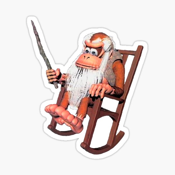 "Cranky Kong" Sticker for Sale by icraigle | Redbubble