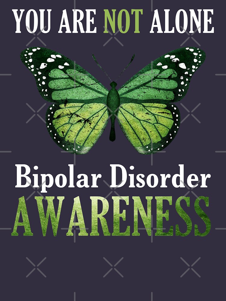 "Bipolar Disorder Awareness Butterfly" T-shirt for Sale by pbng80 ...