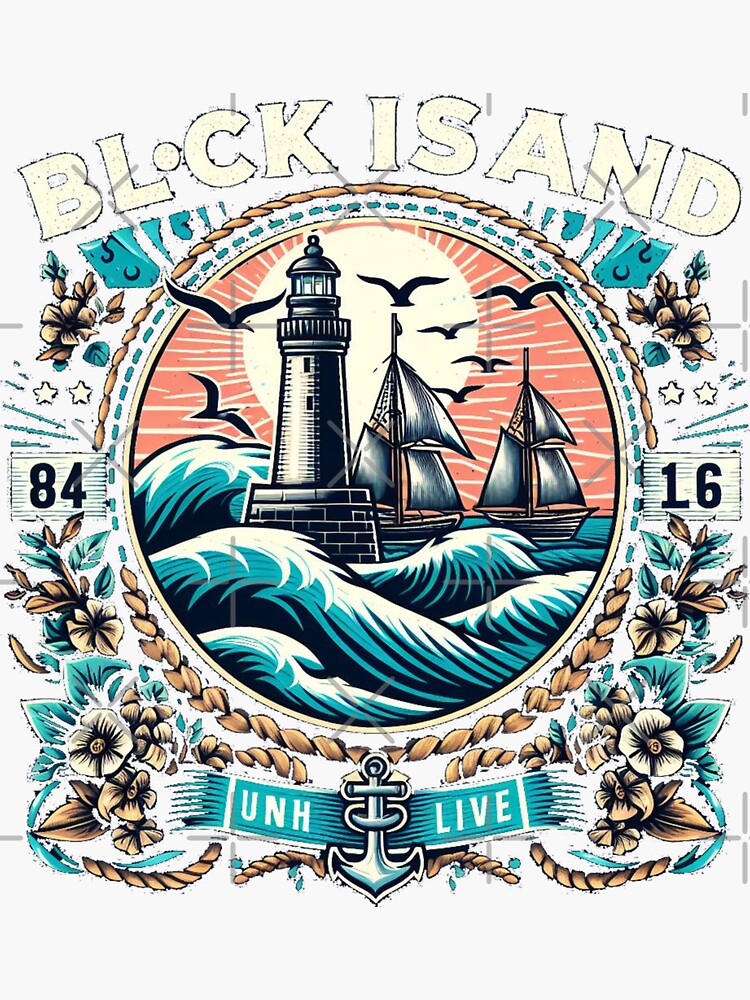 "block island" Sticker for Sale by PriOnDeme | Redbubble