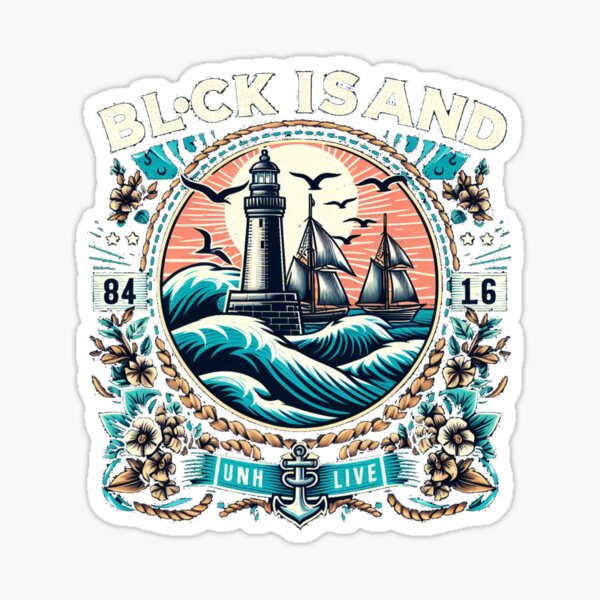 "block island" Sticker for Sale by PriOnDeme | Redbubble