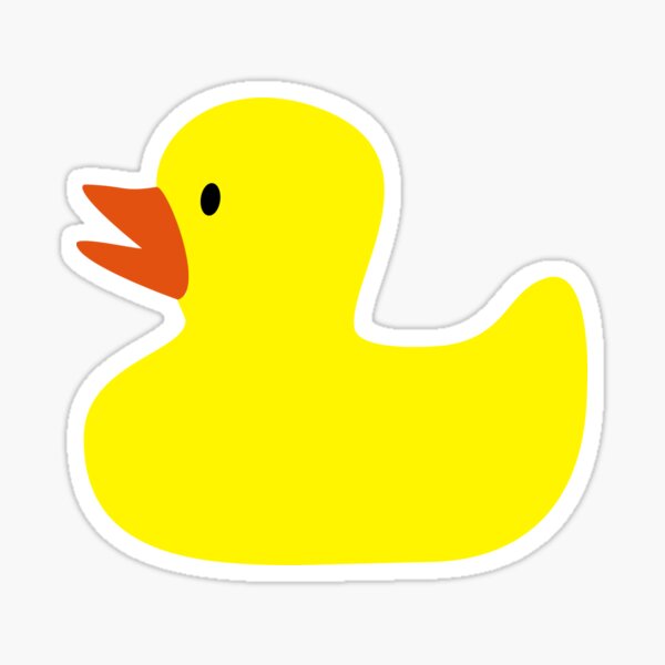 "Rubber Duck" Sticker by Vectorqueen | Redbubble
