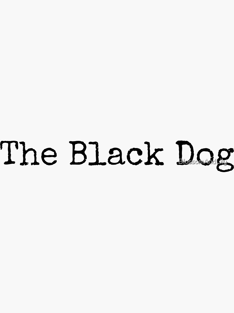 "The Black Dog, TTPD, Taylor swift, ts11, typewriter font " Sticker for ...